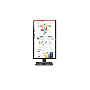 LG 23.8” 24BP75Q-B IPS QHD Monitor with HDR10, USB Type-C™ Port, AMD FreeSync™, Reader Mode, & Flicker Safe, Black