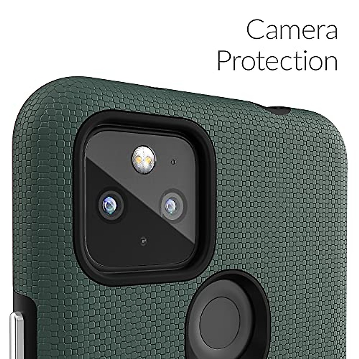 Crave Dual Guard for Pixel 5a Case, Shockproof Protection Dual Layer Case for Google Pixel 5a 5G - Forest Green