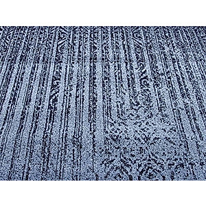 Unique Loom Del Mar Collection Area Rug-Transitional Inspired with Modern Contemporary Design, Rectangular 9' 0" x 12' 2", Blue/Navy Blue