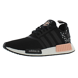adidas Originals NMD R1 Womens Shoes Size 9.5, Color: Black/White/Grapefruit