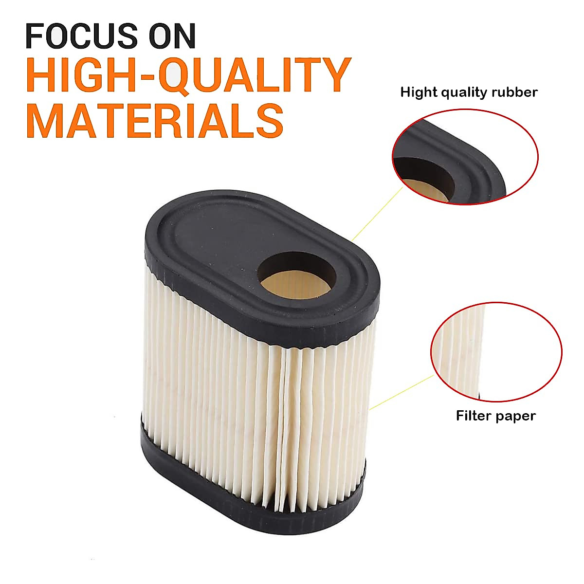 2pack 36905 Air Filter Replacement For Toro Recycler 22 GTS 6.5HP 20016 20017 Tecumseh 740083A LEV100 LEV115 LEV120 OVRM105 OVRM65 TVS115 TVS120 Toro Craftsman Lawn Mower Air Cleaner