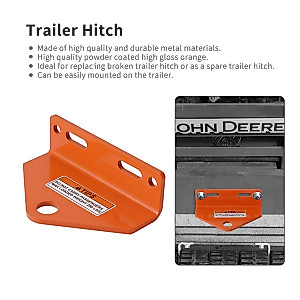 Lenink Universal Trailer Hitch for Zero Turn Mower, Heavy Duty Mower Hitch Mount 3/16'' Thick