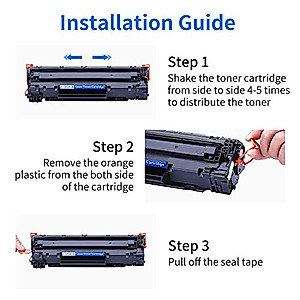 Mokofs 83X H-CF283X Toner Compatible for HP 83A CF283A Toner Cartridge, High Yield, use with HP Laserjet Pro MFP M125fn M125fw M127fn M127fw M201n M201dw M225dn M225dw M225rdn Printer (Black, 4 Pack)