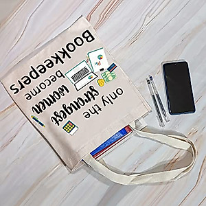 VAMSII Bookkeeper Gifts for Women Bookkeeping Gifts Tote Bag Bookkeeper Appreciation Gifts Accounting Student Gifts (Tote Bag)