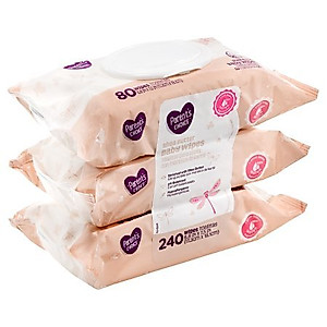 Parents Choice - Baby Wipes - Shea Butter - 3 Packs of 80