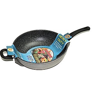 Joycook Marble Coated Heavy Gauge Aluminum Nonstick Wok pan, 12-inch