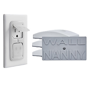 Wall Nanny + The Block-It-Socket - Protect Walls from Baby Gate Damage and Keep Children Safe from Outlets