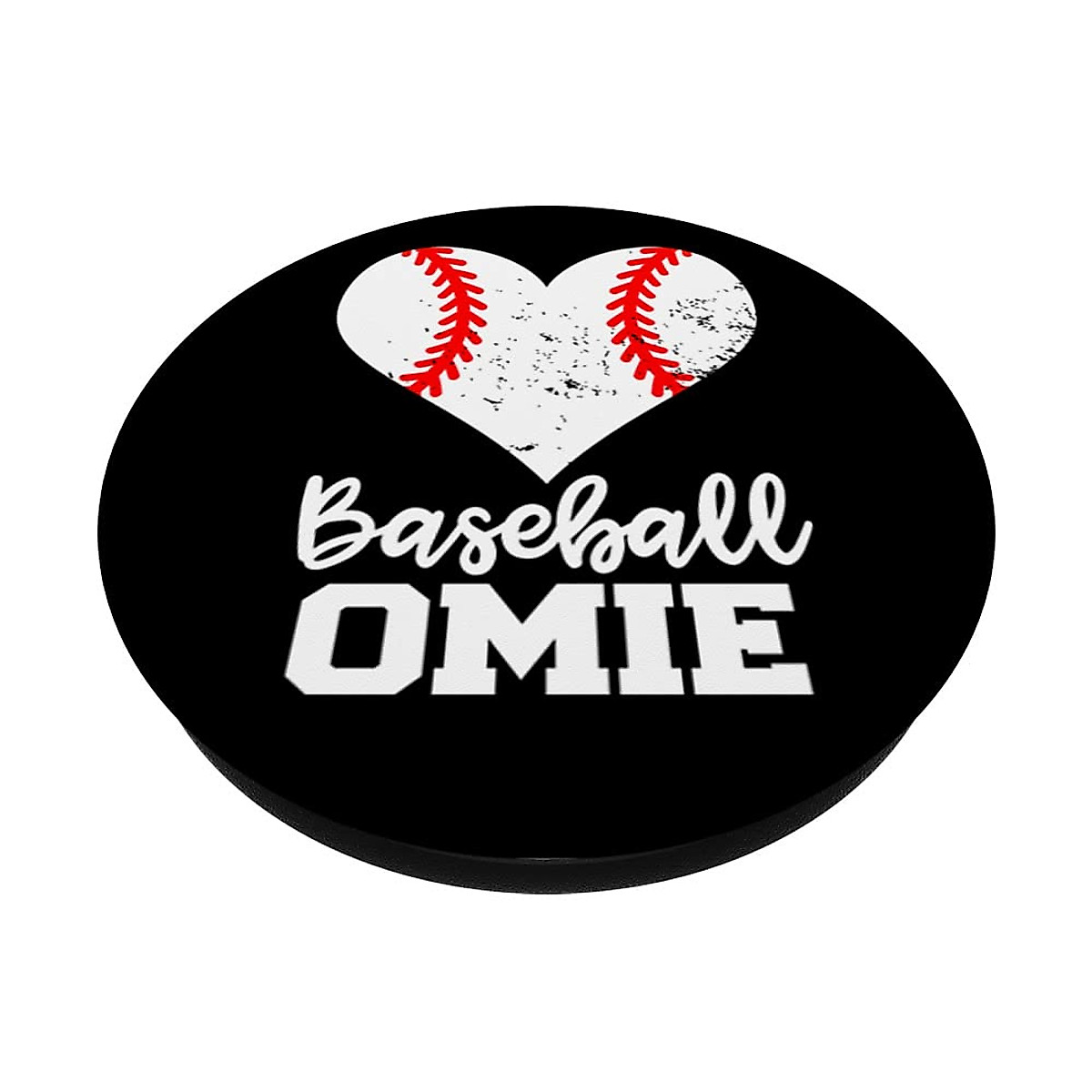 Baseball Omie Funny Baseball Heart Grandma Omie PopSockets Swappable PopGrip
