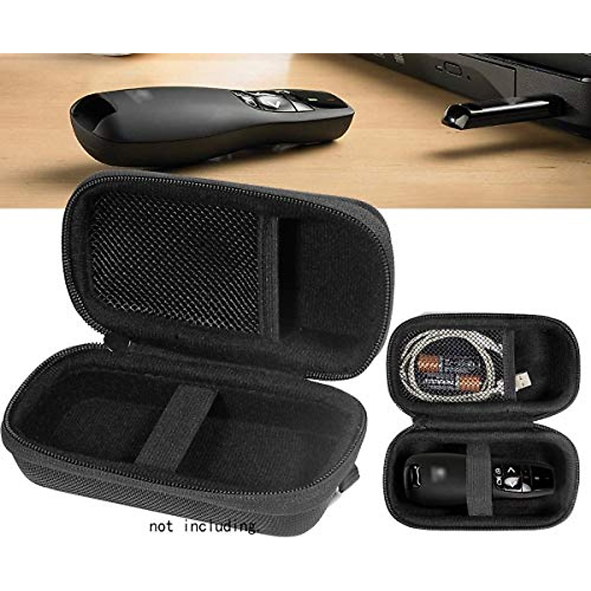 CaseSack Presenter Case Compatible with Logitech Wireless Presenter R800, R400, Spotlight; Red Star PR-819, Targus 2BH2854, BEBONCOOL, AMERTEER, ESYWEN, MicVista Mic V01, Doosl,