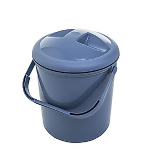 Rotho Babydesign Nappy Pail, 10l, 0+ Months, Bella Bambina, Cool Blue, 20021 0287
