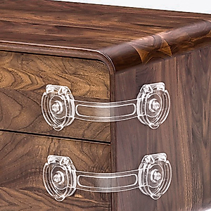 Cabinet Locks for Babies, Baby Proofing Safety Locks, 10 Pack DUOSI No Screws No Magnets Fridge Refrigerators Locks Baby Proofing Child Safety Cabinet Locks for Kitchen Cabinets and Drawers