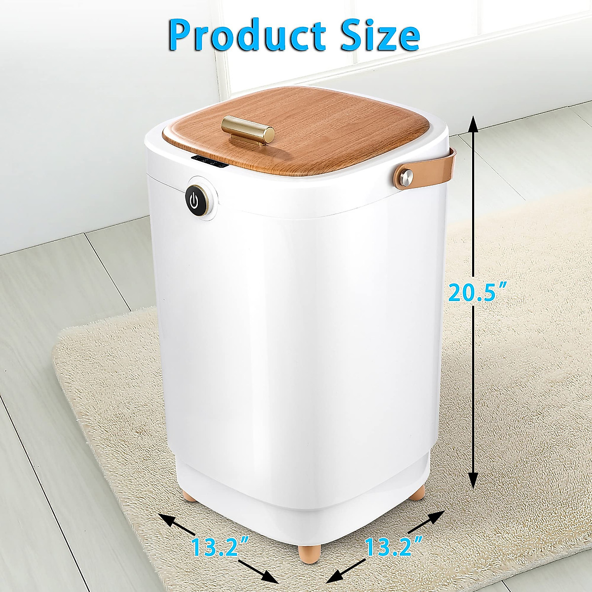 TMWINGS Towel Warmers for Bathroom Bucket，Luxury Large Spa Towel Hot Warmer Bucket Style-Hot Towels in 10 Minutes-Fits Up to Two Oversized Towels - Bathrobe, Towel, Blanket-Yellow