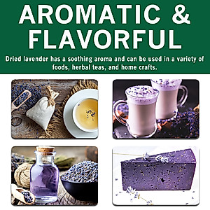 SPICES VILLAGE Lavender [ 2 oz ] Dried Lavender Buds, Natural Lavender Buds for Food, Herbal Tea, Potpourri, Wedding Confetti, Pillow - Kosher, Gluten Free, Vegan, Non GMO, Resealable Bulk Bag