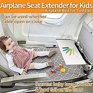 Airplane Footrest for Kids,Toddler Airplane Bed,Toddler Airplane Seat Extender for Kids,Baby Travel Essentials for Flying,Toddler Airplane Travel Essentials for Kids Airplane Bed Compact&Portable
