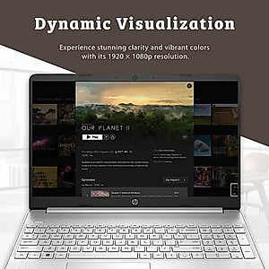 HP 15.6" FHD Business Laptop, AMD Ryzen 5-5625U Processor, AMD Radeon Graphics, 8GB RAM, 256GB PCIe SSD, HD Webcam, Bluetooth, Wi-fi, HDMI, Win 11, Silver, 32GB Hotface USB Card