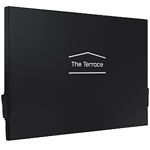 SAMSUNG 85-Inch The Terrace Outdoor Smart TV Dust Cover with Protective Lining, Breathable Holes, Soundbar Protection, Pocket for Remote and Accessories, VG-SDCC85G