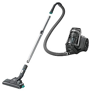 Bissell SmartClean Canister Vacuum Cleaner, 2268, Black with Pearl White/Electric Blue Accents