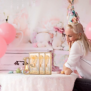 24 Pieces/Packs 10 Bottle Openers for 10th Birthday Party Favors Wedding Anniversary Gidts Decorations or Souvenirs for Guests with Gift Boxes Party Giveaways for Adults (10)