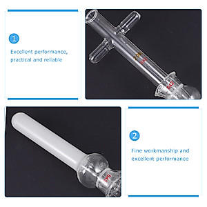 Baluue Glass Tissue Cell Tissue Homogenizer with Lab Pestle Lab Glass Tube Lab Utensils 20ml