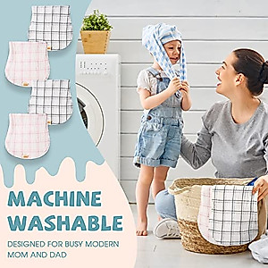 MUKIN Baby Burp Cloths - Neutral 100% Cotton Burping Cloth Set for Babies. Burp Rags, Burp Clothes for Newborn Unisex Baby Boy&Girl. Soft Absorbent Breathable Baby Spit Up Rags