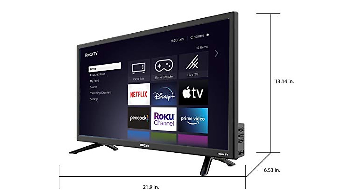 RCA 24-inch Flat Screen 720p Roku Smart LED TV - RTR2461, 2022 Model ...