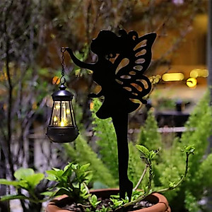 2 Pack Replacement Solar Light Parts 10 Lumens Warm White Waterproof LED Lanterns for Outdoor DIY Fairy Garden Decor Gnomes Outdoor Statues Replacement Lanterns