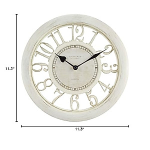 Equity 20857 11.5" Delaney Floating Dial Quartz Clock