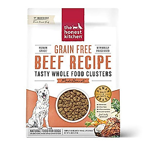 The Honest Kitchen Whole Food Clusters Grain Free Beef Dry Dog Food, 5 lb Bag
