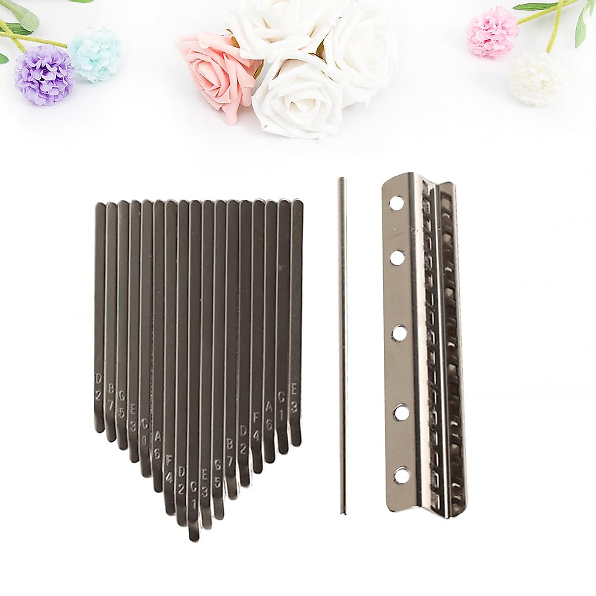 Healifty Kalimba 17 Key Kalimba Keys Parts 17 Note Key Replacement Kit Thumb Piano African Kalimba Keys for DIY Kalimba Mbira Thumb Piano Kalimba Replacement Keys Kalimba Instrument