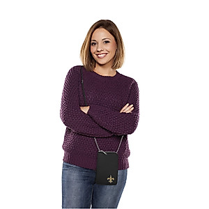 Littlearth womens NFL Seattle Seahawks Pebble Smart Crossbody Purse, Team Color, 7.25” x 5"