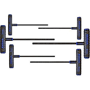 Eklind Tool 64906 Power-T Handle Hex Key Allen Wrench Set, Metricmm Sizes 2-6, 6 Pieces