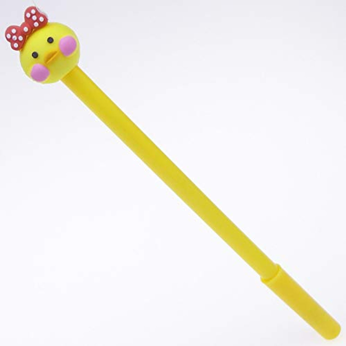 Yellow Duck Creative Expression Gel Ink Pen Cute Kawaii Black Writing Pens Black Ink Gel Pen Party Gift Gel Ink Pens Funny School Stationery Office Supplies(8PCS)