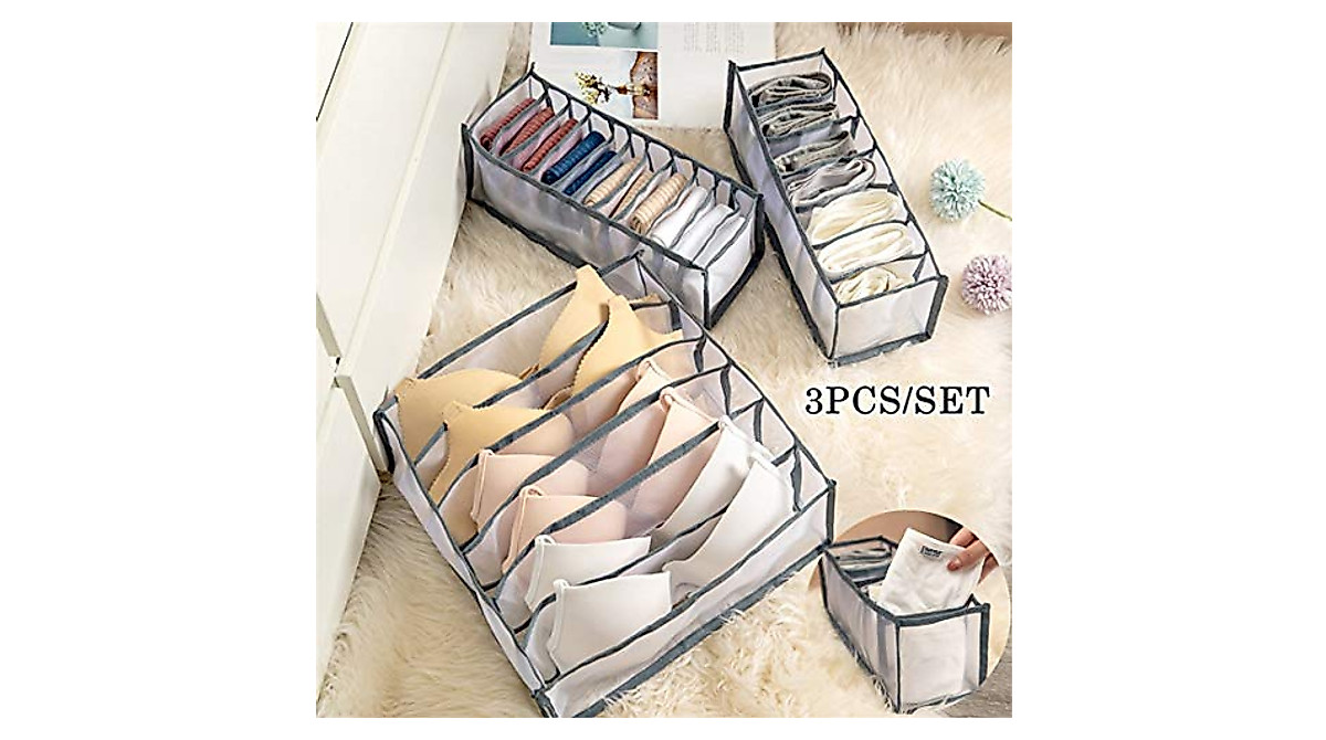 3-in-1 Storage Box Set for Closet Organization - Tidy & Easy Access