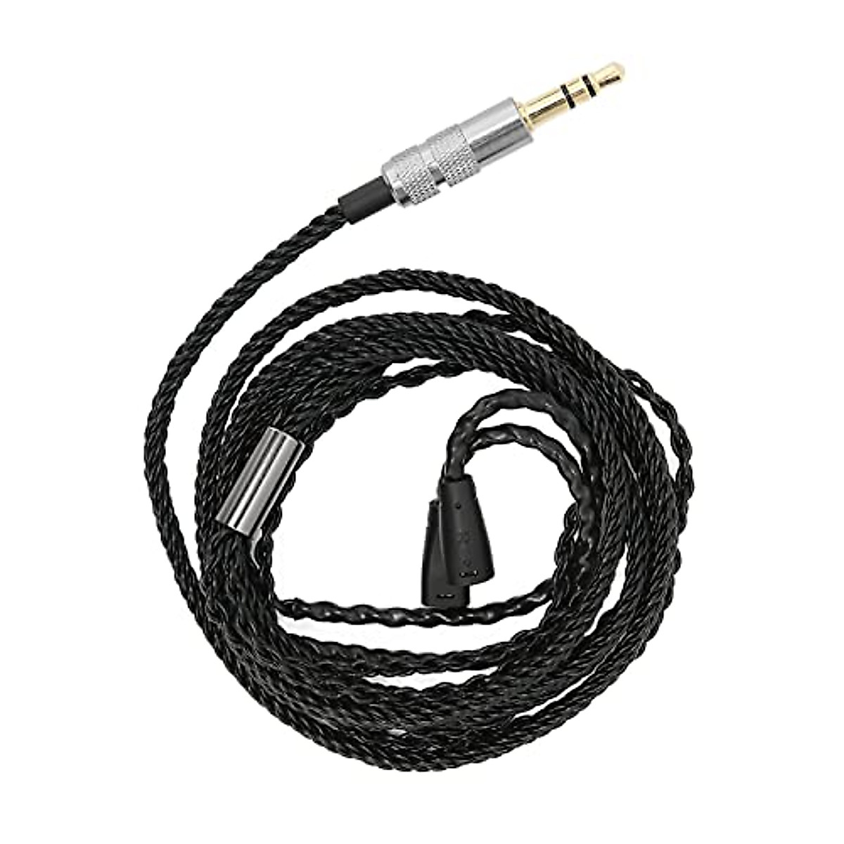 3.5mm Headphone Audio Cable, 120mm Length 3.5mm Jack Replacement Headphone Audio Cable suitable for IE8 IE80 IE8i Earphones