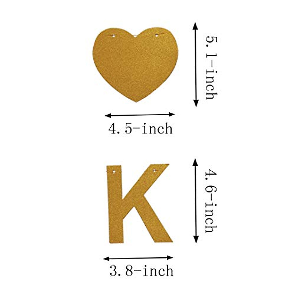 Ucity Drunk in Love Banner Gold Glitter Garland for Bachelorette Party Wedding Engagement Bridal Shower Party Decorations