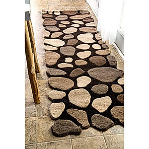 nuLOOM Pebbles Hand Tufted Wool Runner Rug, 2' 6" x 10', Natural