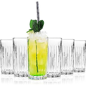 RCR 25753020006 Timeless Crystal Glassware Hi-Ball Glasses, Set of 6