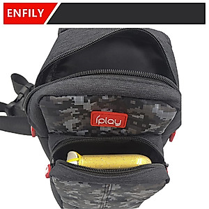 ENFILY Backpack Crossbody Travel Bag Compatible for Nintendo Switch/Switch OLED & Accessories, Nylon Waterproof Portable Shoulder bags, Carrying Case with Glass Screen Protector