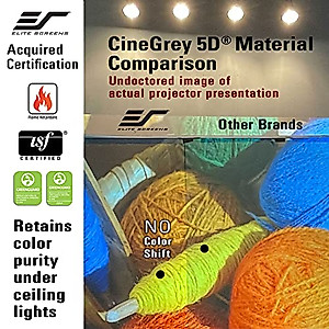 Elite Screens Starling Tab-Tension 2 CineGrey 5D, 135" 16:9, 8K 4K Ultra HD Ready Ceiling and Ambient Light Rejecting Electric Projector Screen, CineGrey 5D Projection Material, STT135UHD5-E6