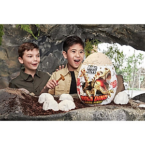 Robo Alive Mega Dino Fossil Find (T-Rex) by ZURU Dig and Discover, STEM, Excavate Prehistoric Fossils, Dinosaur Toys, Educational Toys, Great Science Kit Gift for Girls and Boys