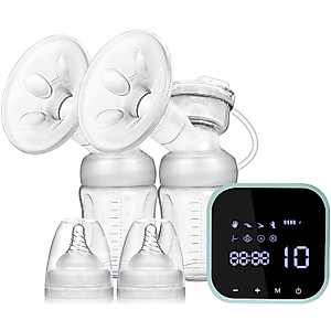Electric Breast Pump Rechargeable Double Pumps Portable Powered Breast Pump Electric Breast Breastfeeding Pump