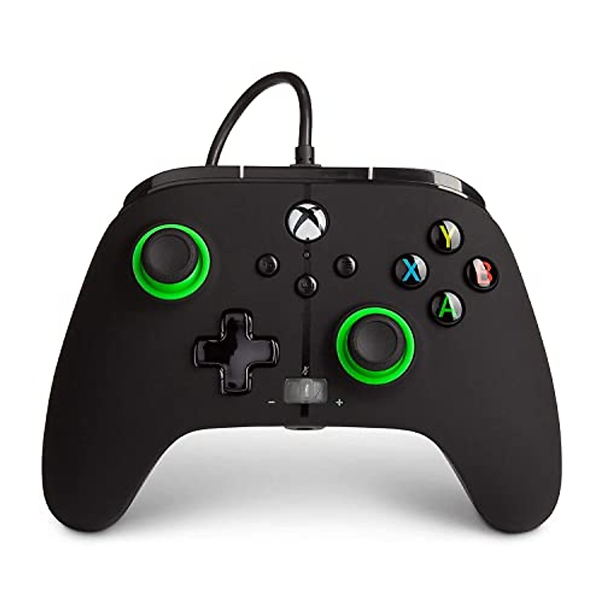 PowerA Enhanced Wired Controller for Xbox Series X|S - Green Hint, Officially Licensed for Xbox