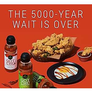 bibigo GOTCHU - Extra Spicy Korean Hot Sauce, Made with Gochujang Fermented pepper paste, Low Heat Sweet-Spicy-Savory-Earthy Flavor [10.7 Oz Squeeze Bottle]