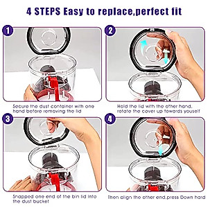 Bin Lid Cap for Dyson V7 V8 SV10 SV11 Vacuum Cleaner Replacement Cover with Sealing Ring