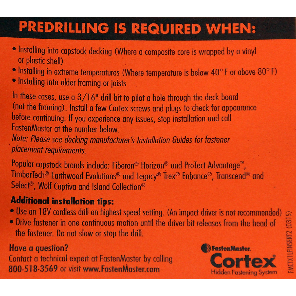 FastenMaster Cortex Hidden Fasteners -Trex Transcend - Gravel Path - 100 Lin.ft