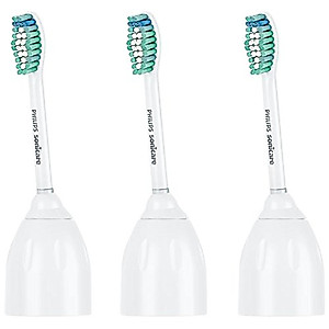 Philips Sonicare Genuine E-Series Replacement Toothbrush Heads, 3 Brush Heads, White, HX7023/30
