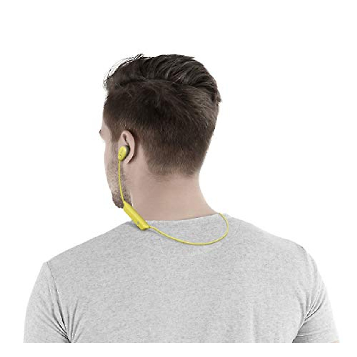 Sony WI-SP600N Premium Waterproof Bluetooth Wireless Extra Bass Sports in-Ear 6 Hr of Playback Headphones/Microphone (International Version) (Yellow)