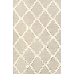 nuLOOM Hand Hooked Marrakech Trellis Area Rug, 2' x 3', Tan