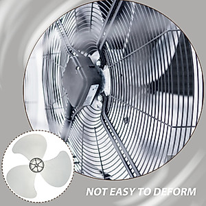 DOITOOL Universal Plastic 3 Leaves Fan Blade Set 16 Inch Replacement Fan Blades with Nut Cover Electric Fan Leaves for Table Standing Pedestal Fan