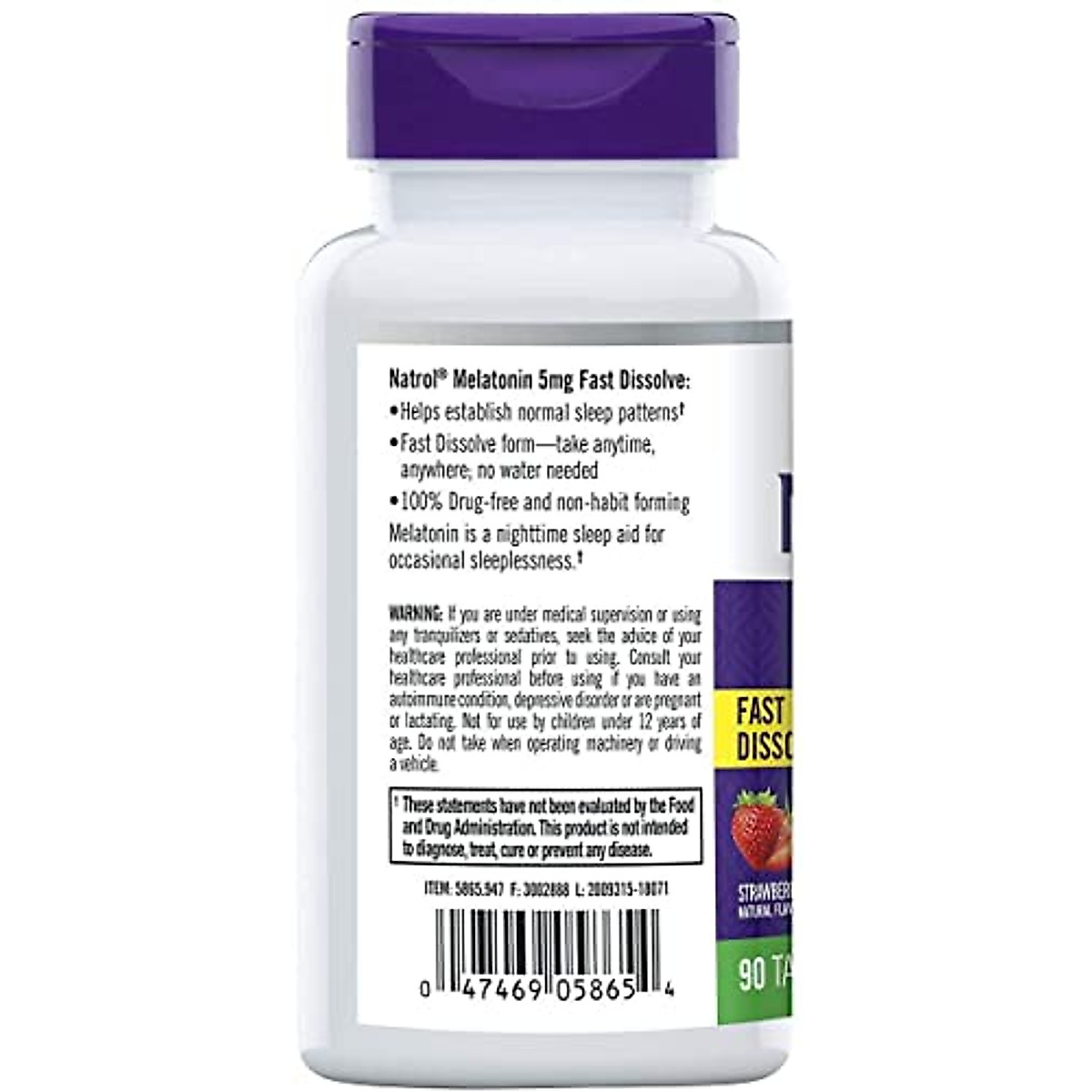 Natrol Melatonin 5mg Fst Dslv